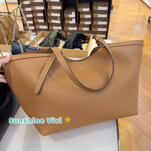 Coach | Bags | Nwt Coach Gramercy Tote Cam0 Brass Honey Brown Grain ...